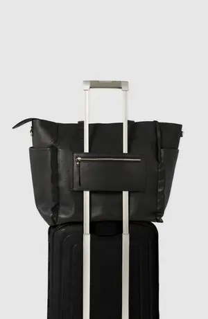 TAH Leather Laptop Tote Bag