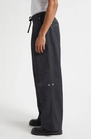 Ami Wide Leg Nylon Pants