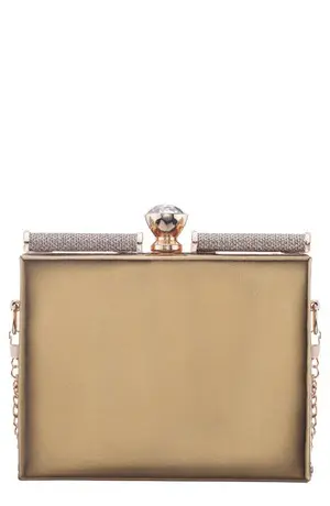 Nina Darby Crystal Clutch - Bronze