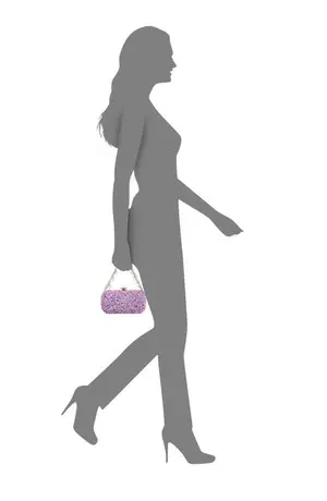 Nina Harmony Embellished Clutch - Lavender Multi