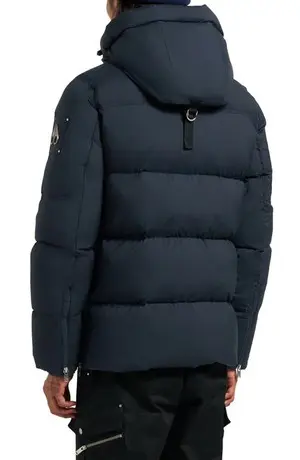 Moose Knuckles Everest 3q Quilted Down Hooded Jacket - Navy