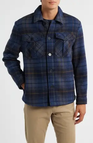 Robert Barakett Kaden Plaid Overshirt