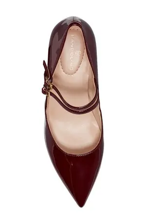 Bandolino Pointed Toe Mary Jane Pump - Dark Red