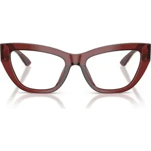 Dolce & Gabbana 53mm Cat Eye Optical Glasses - Bordeaux/demo Lens