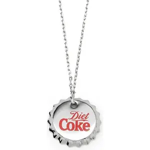 CUFFLINKS, INC. Diet Coke Bottle Cap Pendant Necklace