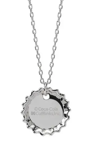 CUFFLINKS, INC. Diet Coke Bottle Cap Pendant Necklace