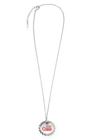 CUFFLINKS, INC. Diet Coke Bottle Cap Pendant Necklace