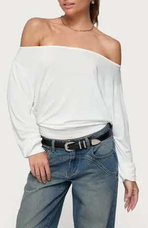 Women's Off-the-Shoulder Long Sleeve Tops