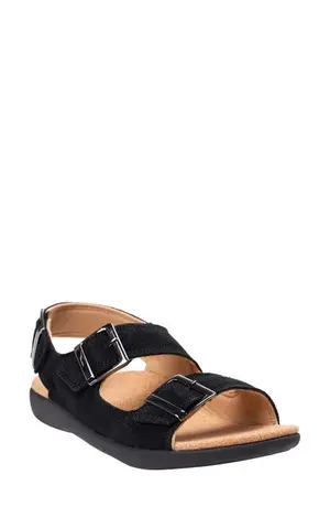 REVITALIGN Roma Backstrap Sandal - Black