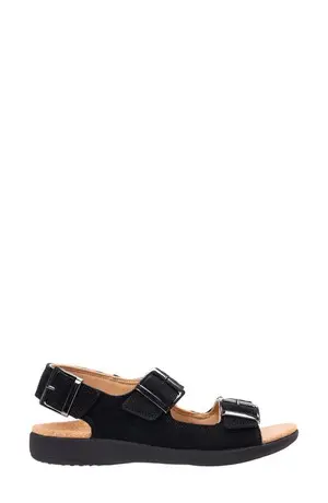 REVITALIGN Roma Backstrap Sandal - Black