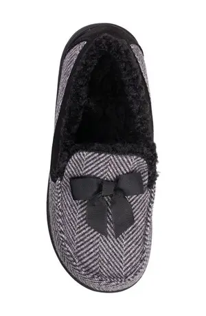 REVITALIGN Trillium Faux Fur Lined Slipper - Black