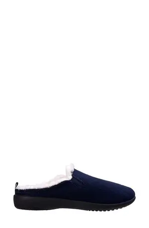 REVITALIGN Dundee Faux Shearling Lined Slipper - Navy