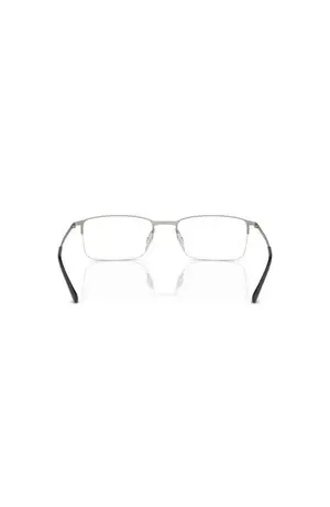Giorgio Armani 54mm Rectangle Half Rim Eyeglasses - Gold