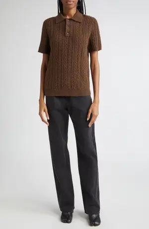 MAISON MARGIELA Wool-blend Polo Sweater