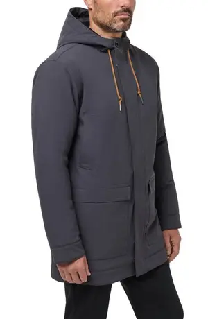Travis Mathew Mountain Pass Waterproof Hooded Long Jacket