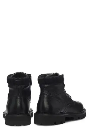 BOSS Julio Lugged Moc Toe Leather Boots