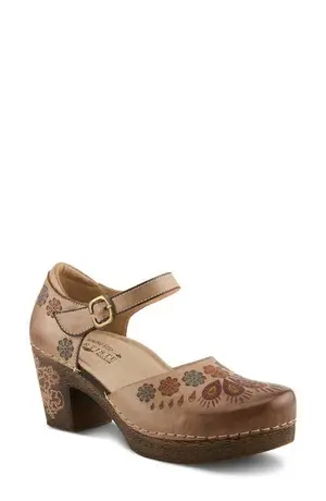 SPRING STEP SHOES Bridgitte Clog - Beige Multi