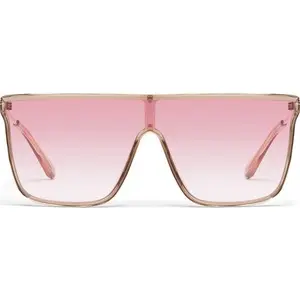 Quay Nightfall Adorned Gradient Shield Sunglasses - Doe/light Peony