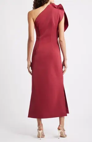 Acler Hawkley One-shoulder Midi Dress