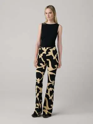 Diane Von Furstenberg Brooklyn Pants - Giant Arobesque Black