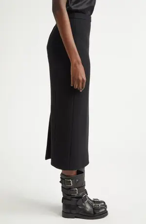 Dolce & Gabbana Virgin Wool Pencil Skirt - Nero