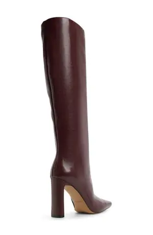 Aldo Elyne Knee High Boots - Burgundy