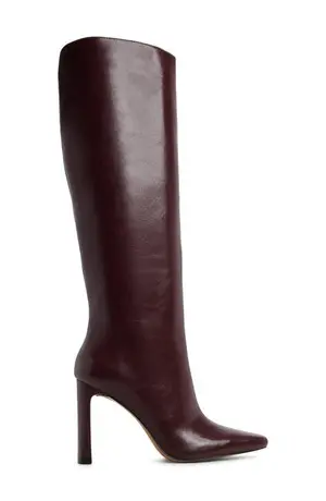 Aldo Elyne Knee High Boots - Burgundy