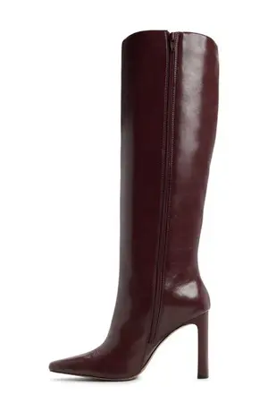 Aldo Elyne Knee High Boots - Burgundy