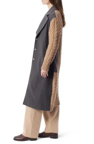 DO BY DEE OCLEPPO Adara Mixed Media Coat