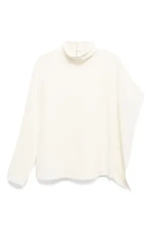 Mango Asymmetric High Neck Top
