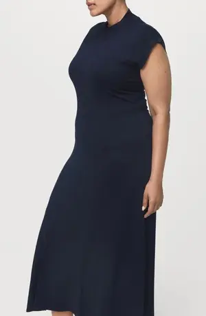 Mango Perkins Maxi Sweater Dress - Navy