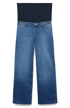 Mango Over-the-bump Wide Leg Maternity Jeans
