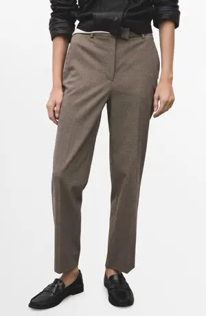 Mango Ankle Length Pants For Women