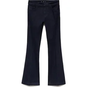 Mango Mid-rise Flare Jeans - Open Blue