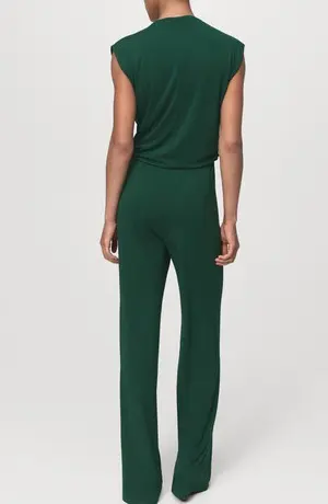 Mango Drape Wide Leg Jumpsuit