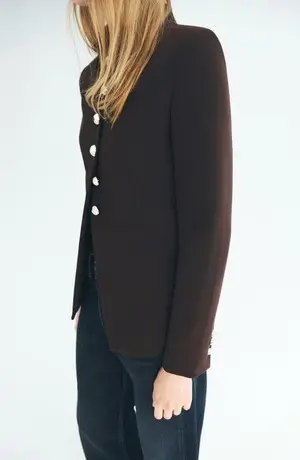 Mango Button Front Jacket