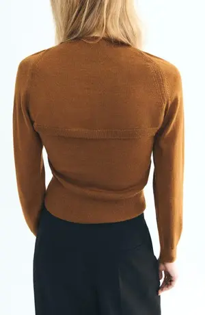 Mango Cutout Sweater
