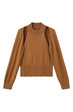 Mango Cutout Sweater