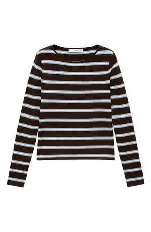 Mango Stripe Jersey Top