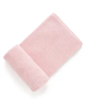 PUREBABY Textured Knit Blanket - Pink Melange