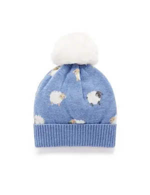 PUREBABY On The Farm Beanie Sheep Jacquard
