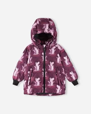 REIMA Printed Winter Jacket - Deep Purple