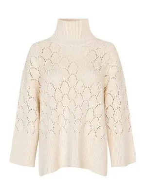 MASAI COPENHAGEN Openwork Roll Neck Sweater