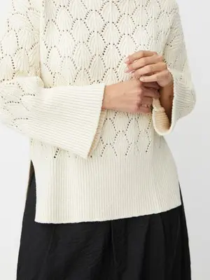 MASAI COPENHAGEN Openwork Roll Neck Sweater