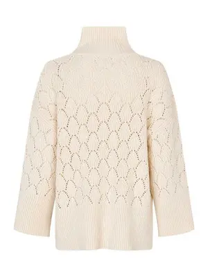 MASAI COPENHAGEN Openwork Roll Neck Sweater