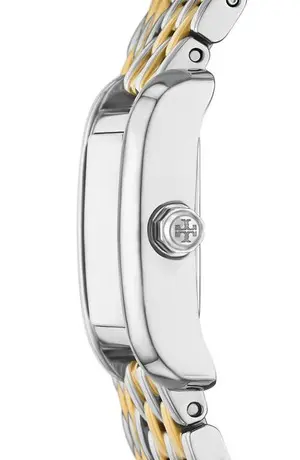 Tory Burch Mini Eleanor Double Bracelet Watch - Two Tone