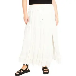 City Chic Aurora Tiered Maxi Skirt