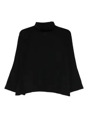 PSOPHIA Roll-neck Panelled Sweater