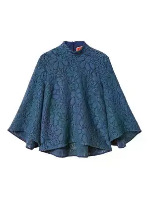 La DoubleJ Floral-pattern Lace Blouse