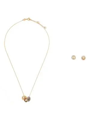 TORY BURCH Miller Crystal-Embellished Necklace And Earring Set